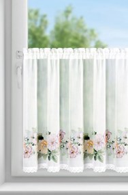 KRÁTKÁ ZÁCLONA NA PÁSCE FLOWERY 150X60 CM KVĚTY