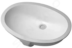 DURAVIT - Santosa Umyvadlo zápustné, 510x375 mm, s přepadem, bílá (0466510000)