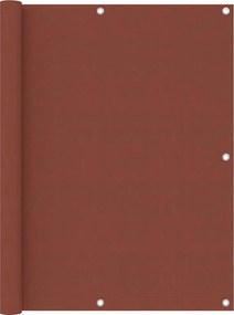 vidaXL Balkonová zástěna 120 x 600 cm 100% polyester oxford [134935] Barva: Červená
