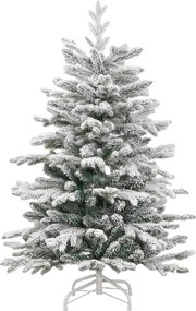 Umělý Skládací Vánoční Strom Bílá 150 cm PE a PVC 3395638