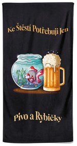 Osuška Štěstí = Pivo + rybičky