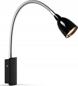 Nástěnná lampa, nástěnné svítidlo Tulip Led černá XX