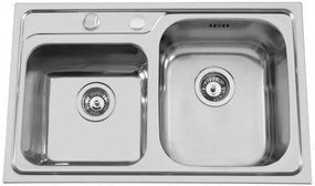 Sinks Sinks Rodi ALFA 800 DUO pravý leštěný