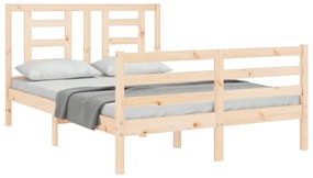 Rám postele s čelem Small Double masivní dřevo,  3194671