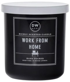 dw HOME Vonná svíčka ve skle Work From Home 260 g, černá barva, sklo, vosk