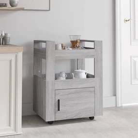 Kuchyňský vozík šedý sonoma 60 x 45 x 80 cm kompozitní dřevo - Default Title