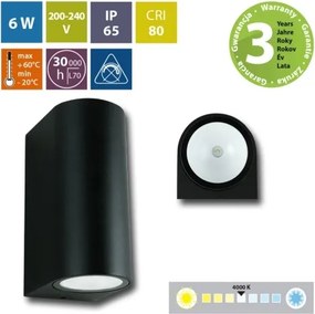 LED svítidlo McLED Revos 2R 6W 4000K IP65 černá ML-518.010.19.0