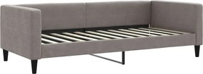 Válenda s přistýlkou a zásuvkami taupe 100 x 200 cm textil 3196622