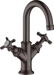 Axor Montreux - Umyvadlová baterie s výpustí, EcoSmart, kartáčovaný černý chrom 16505340