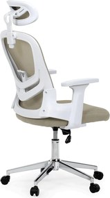 Ergonomická kancelářská židle EMILIE - béžová síťovina