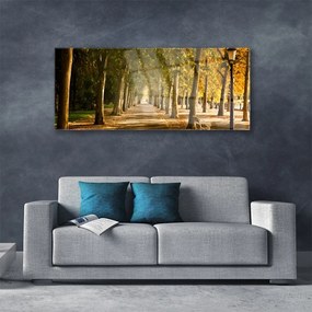 akrylový obraz Park Alej Krajina 125x50 cm
