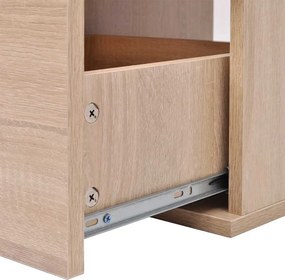 7dílný koupelnový nábytek s umyvadlem béžový 272232