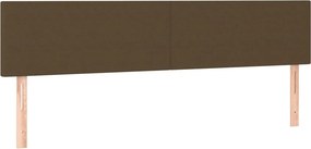 Box spring postel s matrací tmavě hnědá 160x200 cm textil 3139908