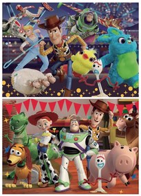 Puzzle puzzle toy story 4, 2x100 dílků