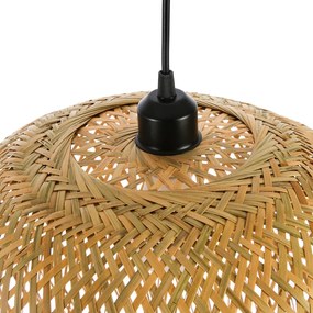 Immax BOHO HILO designové závěsné svítidlo, D45cm. E27, bambus