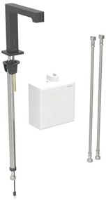 Geberit Brenta - Elektronický umyvadlový ventil, pro studenou vodu, bateriové napájení, easy to clean, matná černá 116.174.14.1