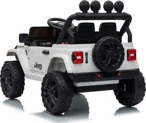 LEAN CARS Akumulátorové vozidlo Jeep Rubicon DK-JWR558 24 V, bílé