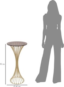 Designový odkládací stolek Xylander 40 cm zlatý