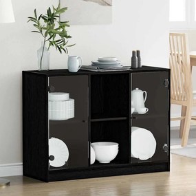 Servírovací skříň Černý dub 100 x 37 x 75.5 cm 3329302
