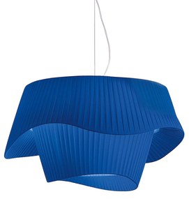 Modo Luce Cocó textilní závěsné světlo Ø60cm modrá