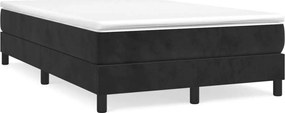 vidaXL Box spring postel s matrací 120 x 190 cm samet [3269681] Barva: Černá