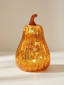 Sinsay - Skleněná dekorativní LED lampička ve tvaru dýně - oranžová
