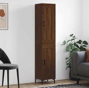vidaXL Skříň highboard 34,5 x 34 x 180 cm kompozitní dřevo [3200454] Barva: hnědý dub