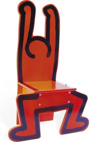 Vilac Dřevěná židle Keith Haring červená