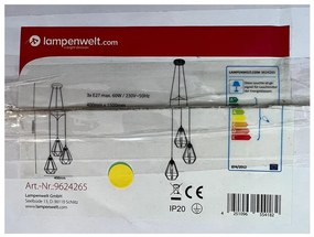 Lampenwelt - Lustr na lanku ELDA 3xE27/60W/230V 4251096554182
