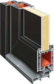 vidaXL Vchodové dveře 98 x 200 cm PVC [3157085] Barva: antracitová