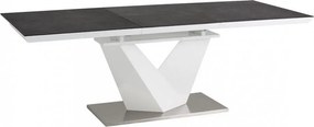 Casarredo - Komfort nábytek Rozkládací jídelní stůl ALARAS II, 160x90, černá/bílá