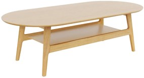 OnaDnes -20% Dubový konferenční stolek Woodman Curved 130 x 60 cm