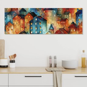 Obraz na plátně - Nočním životem v Orleans FeelHappy.cz Velikost obrazu: 120 x 40 cm