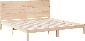Prodloužený rám postele bez matrace 200 x 210 cm masivní dřevo 3309277