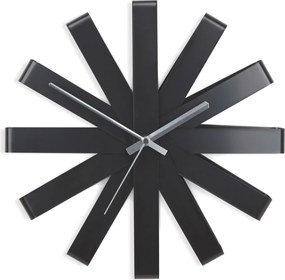 Nástěnné hodiny Ribbon černé