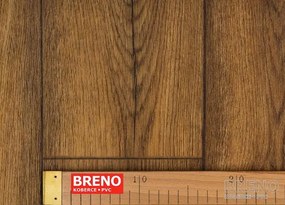 Breno PVC AMBIENT Antique Oak 26M – tmavé dřevo, šíře 200 cm