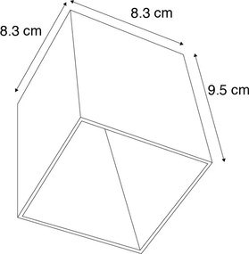 Chytrý bodový reflektor bílý vč. WiFi GU10 - Qubo 1