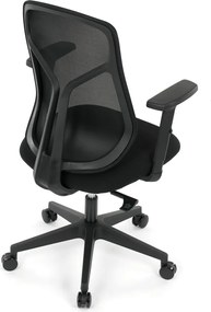 Ergonomická kancelářská židle NOMI - černá síťovina