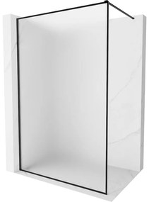 Mexen Kioto-XF, sprchová zástěna s rámem 150 x 202 cm, 10mm sklo námraza, černý profil, 800-150-104-70-30-X