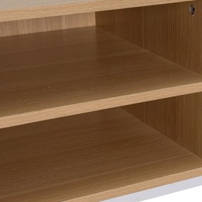 TV stolek v dekoru dubu v přírodní barvě 120x45x40 cm Mid-Lines – Casa Selección