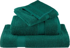 Premium ručníky SOLUND 10 ks zelené 80 x 200 cm 600 g/m² 137340