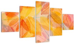 Obraz - Pozadí z podzimního listí (125x70 cm)