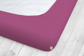 Jersey prostěradlo tmavě fialkové na výšku matrace do 20 cm Velikost: 60 x 120
