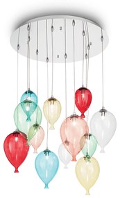 Závěsné svítidlo Ideal lux 100951 CLOWN SP12 COLOR 12xG9 28W Závěsná svítidla