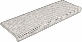 Samolepicí rohože na schody Sisal-Look 30 ks 65x21x4 cm Platina 3365882
