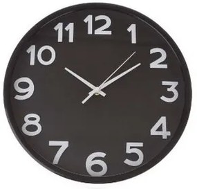 Nástěnné hodiny City black, pr. 30,5 cm, plast