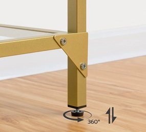 Konzolový stolek Vasagle Grit 100 cm zlatý