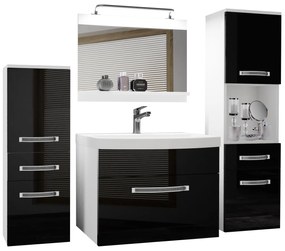 Koupelnový nábytek Belini Premium Full Version černý lesk
+ umyvadlo + zrcadlo + LED osvětlení Glamour 82 Výrobce