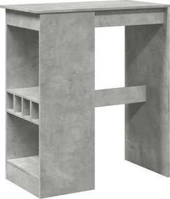 vidaXL Barový stůl s regály 90 x 47,5 x 103,5 cm kompozit [854337] Barva: kouřový dub