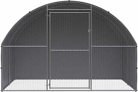 Venkovní klec pro kuřata 3 x 2 x 2 m pozinkovaná ocel 3095472